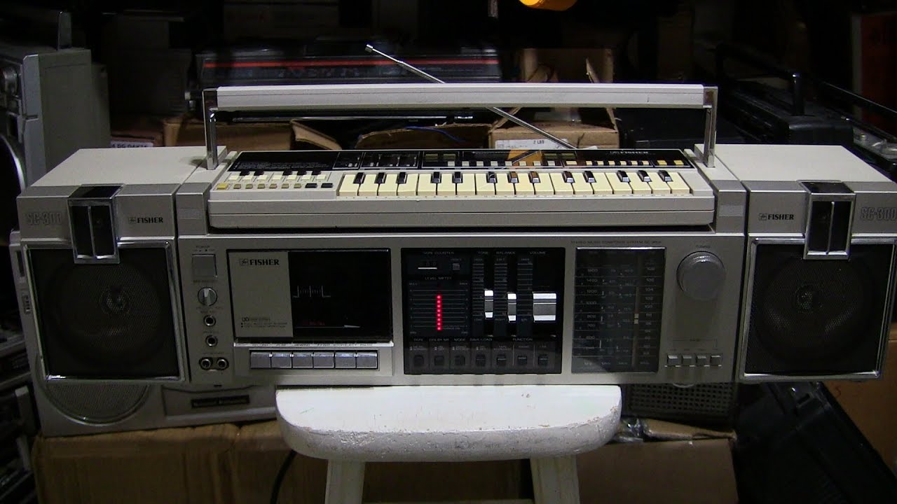 Fisher SC-300K unboxing vintage ghettoblaster boombox keyboard Perfect ...