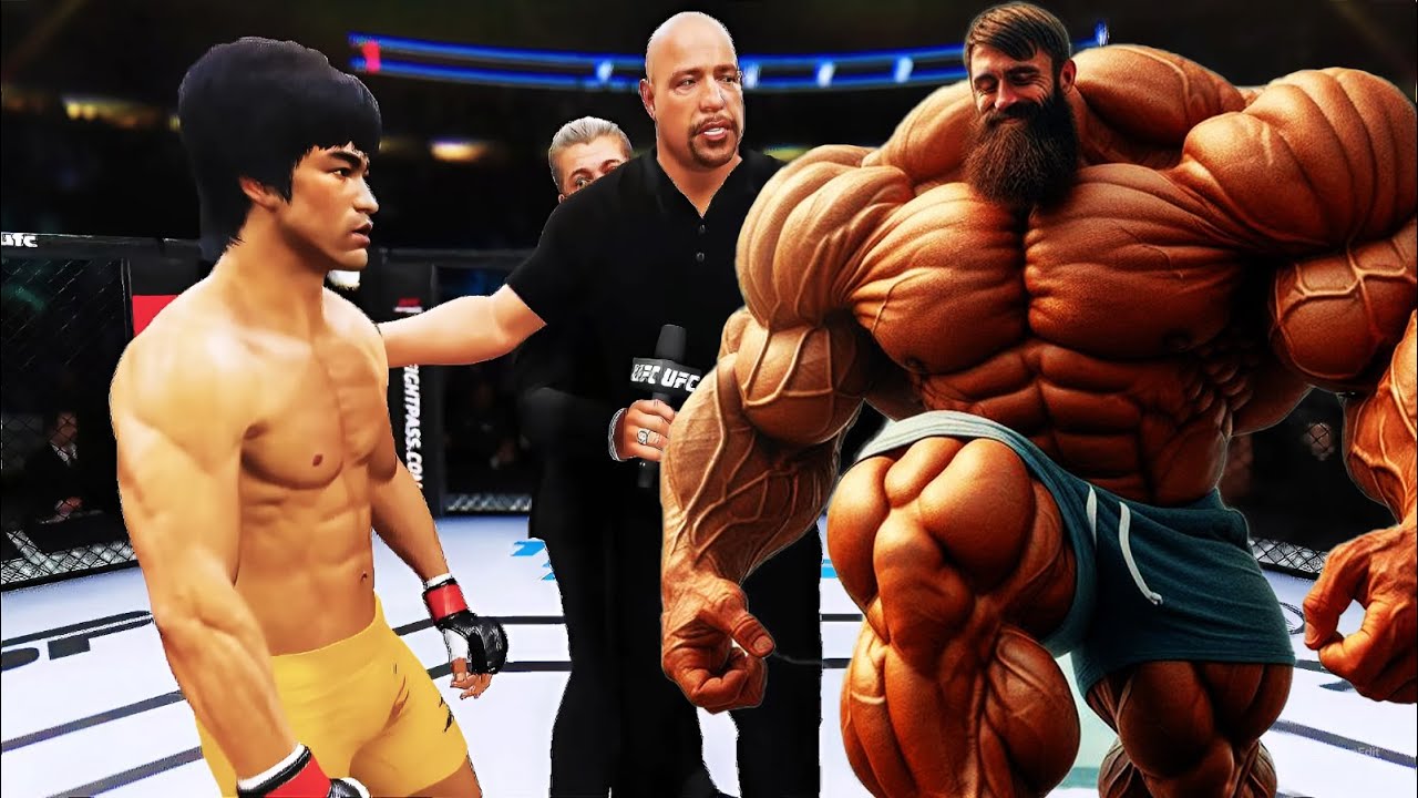 UFC 4 Bruce Lee vs. Giant Ombal (EA Sports UFC 4) - YouTube