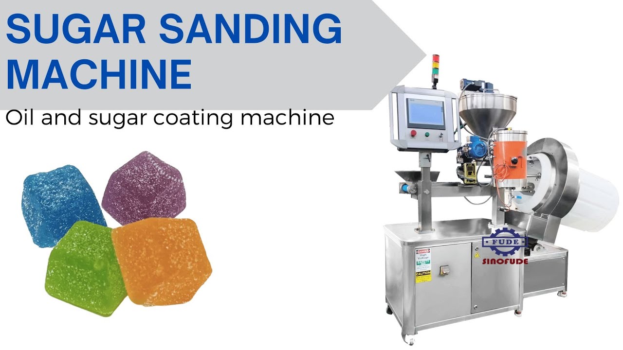 Continuous sugar and oil coating machine, Gummy Sugar Coating Drum ...