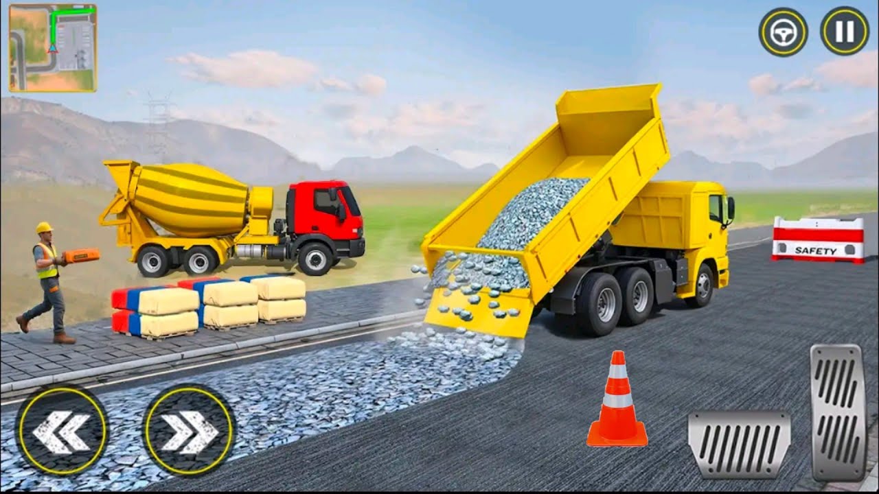 City road builder construction 3d game - road construction game ...
