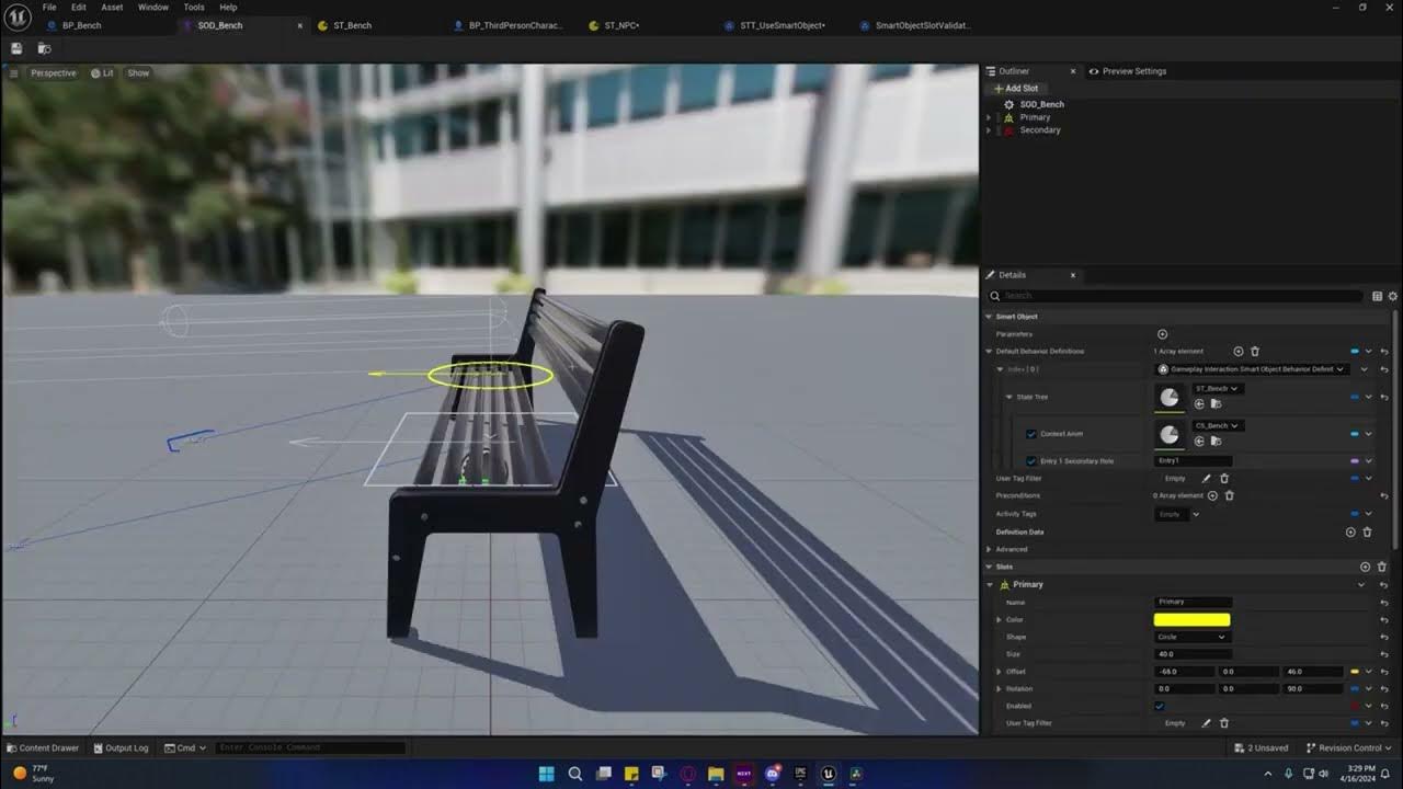 UE5.4 - Smart Object Gameplay Interactions: Second Slot Setup - YouTube