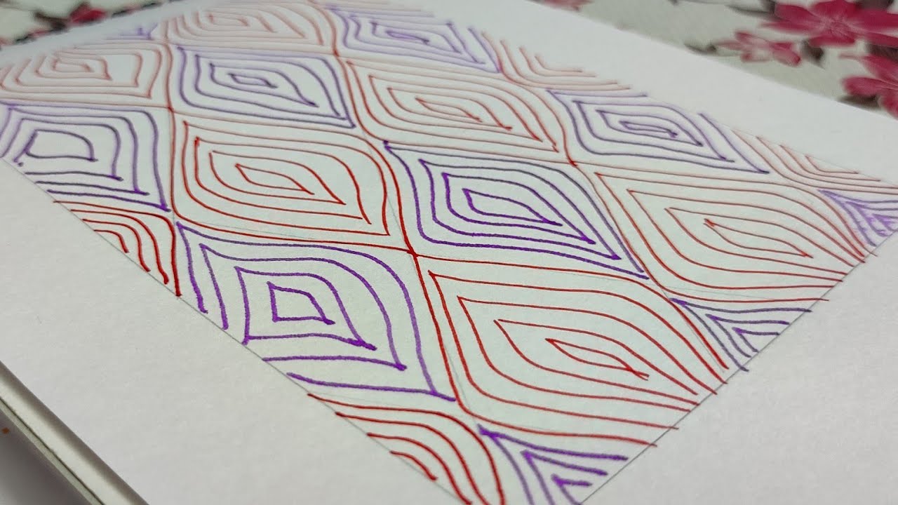 Easy Full Page Doodle Drawing for Beginners @radiantramola - YouTube