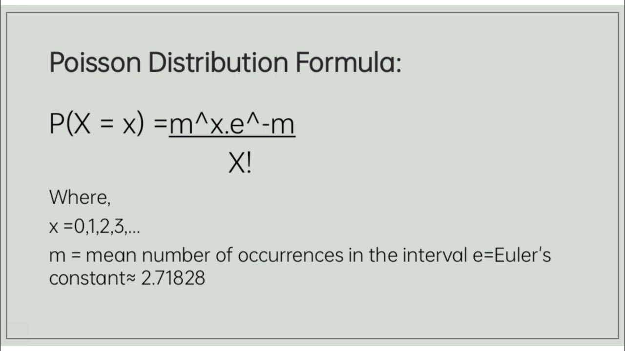 Applications of poisson distribution - YouTube