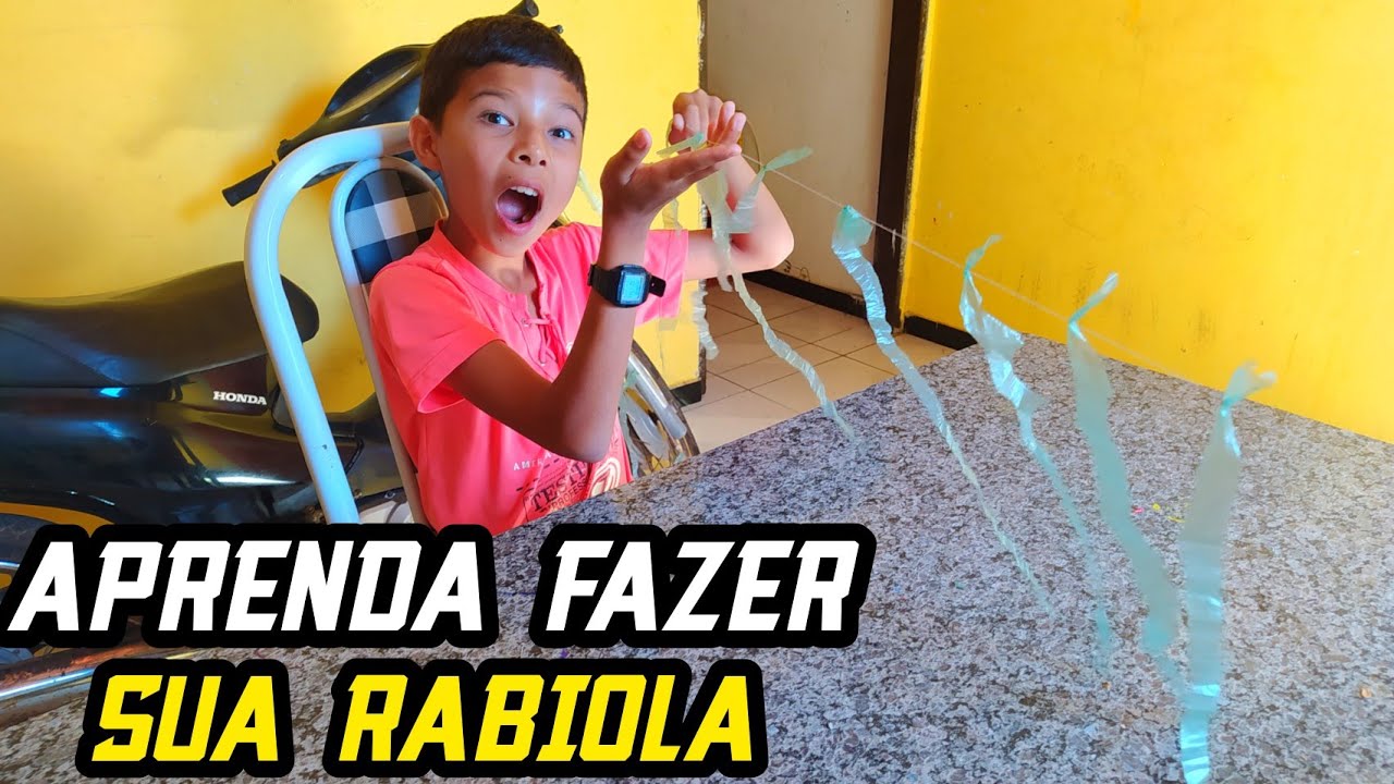 Aprenda A Fazer Uma Rabiola Para Sua Pipa Passo A Passo - YouTube