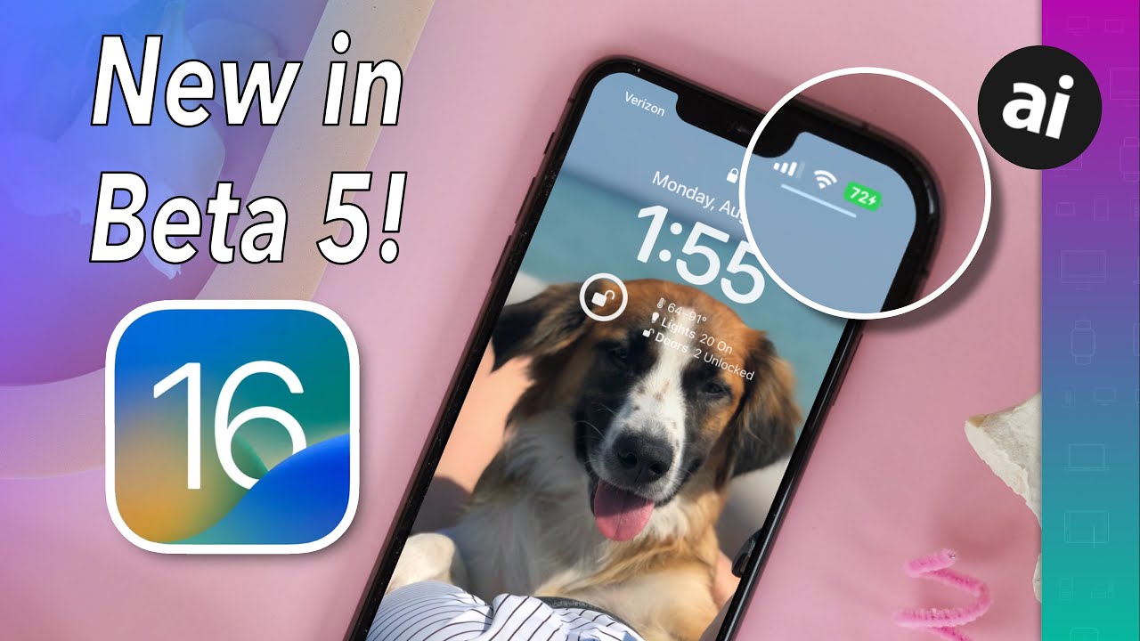 Everything New in iOS 16 Beta 5! Battery Percentage In Status Bar ...