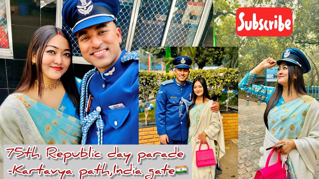 75th Republic day parade at Kartavya path|India gate🇮🇳|Assamese vlog ...