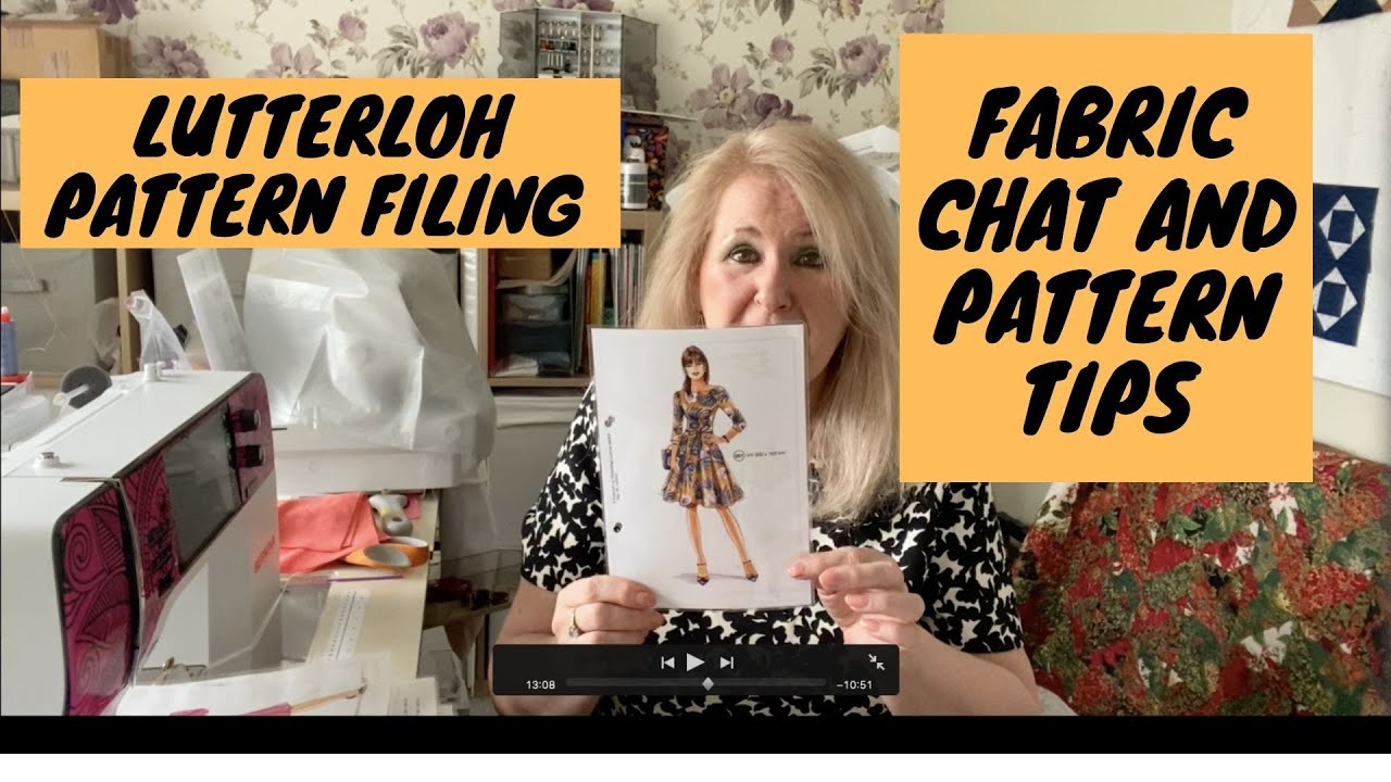 How to file Lutterloh patterns and fabric chat - YouTube