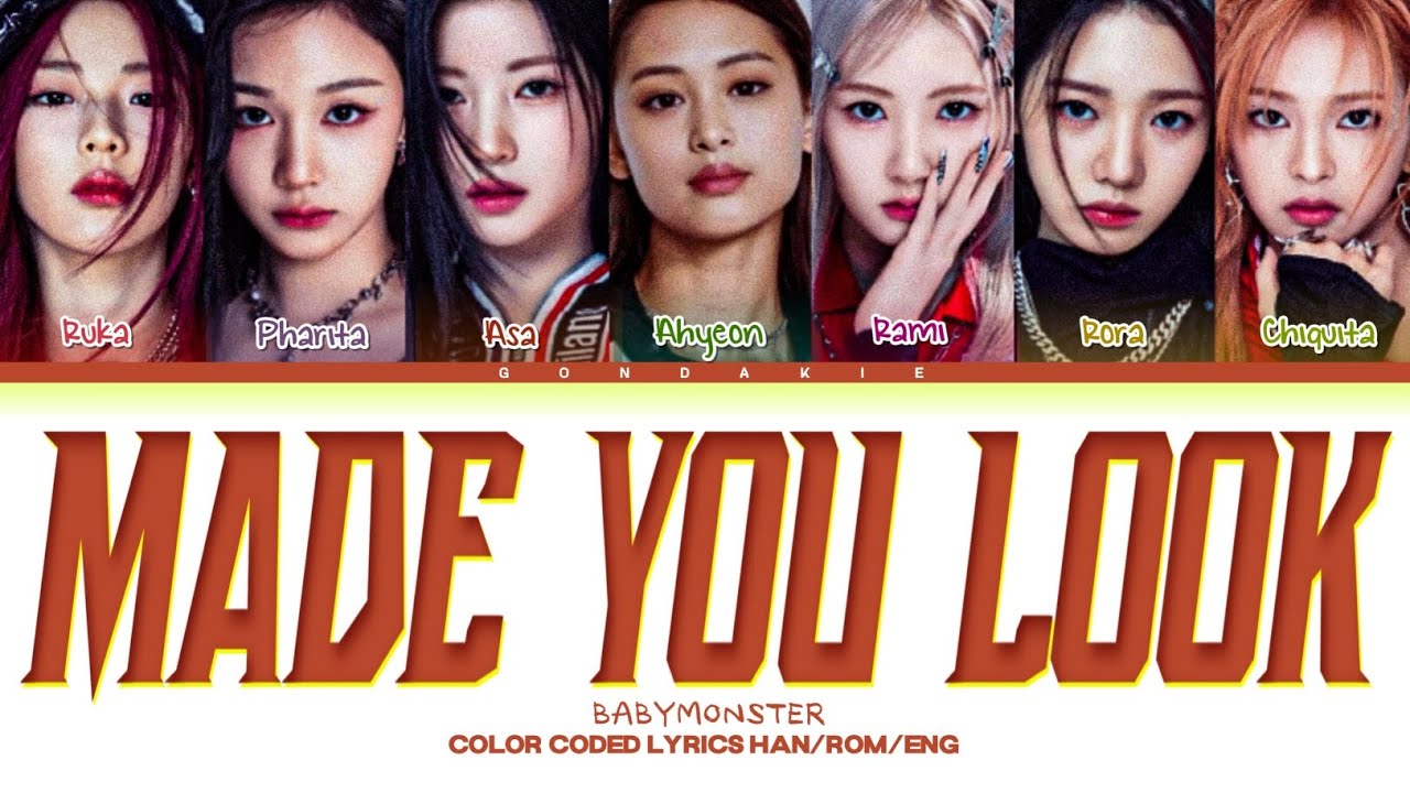 BABYMONSTER Made You Look Lyrics (Color Coded Lyrics) Cover AI Org, By ...