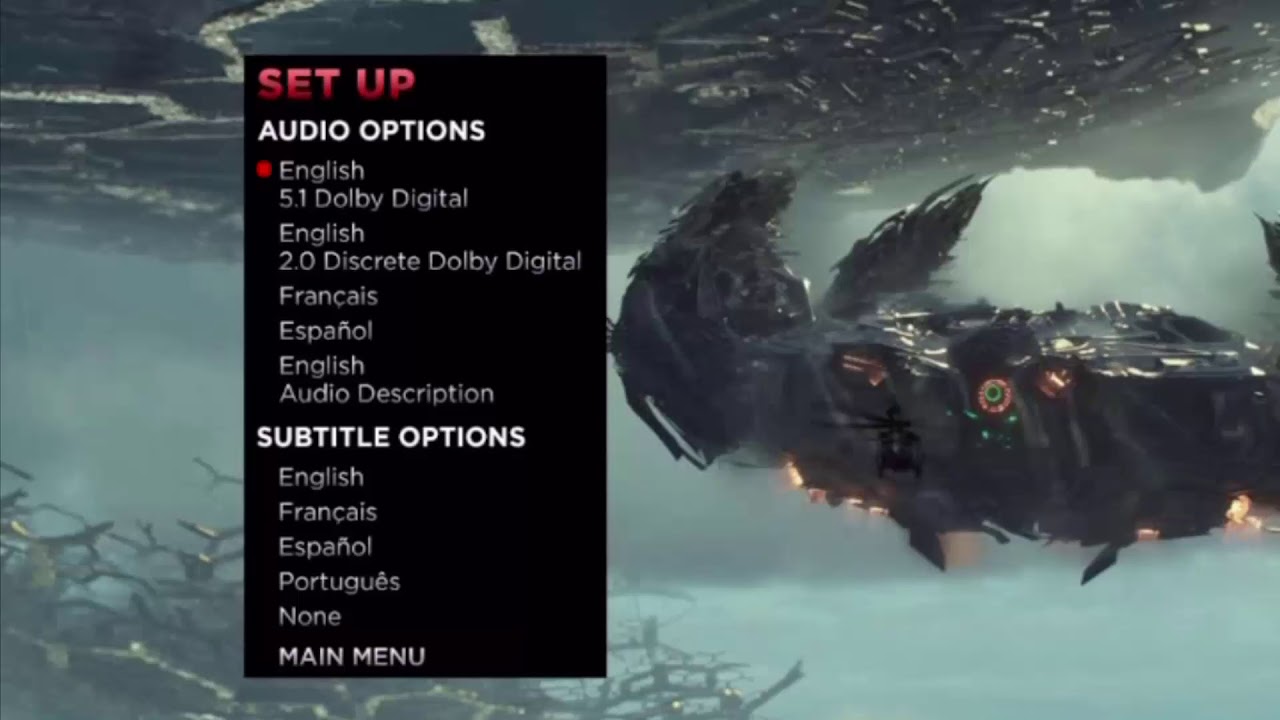 transformers 5 - menu Set Up dvd HD - YouTube