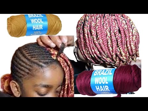 #braid wool : make it short + braids & Cornrows - YouTube