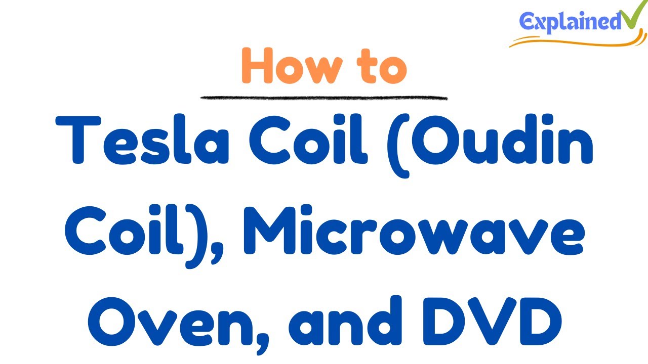 Tesla Coil (Oudin Coil), Microwave Oven, and DVD - YouTube