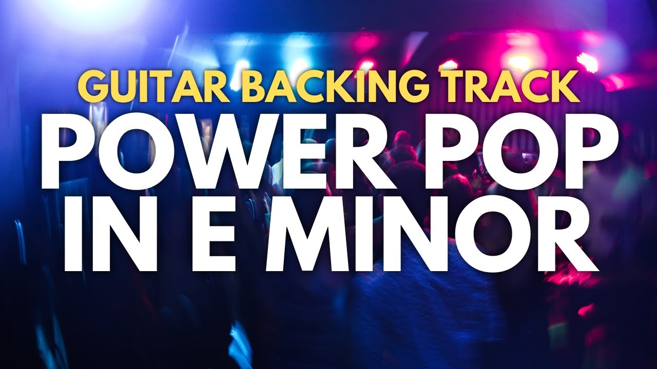 Powerful Pop Jam Track // Guitar Backing Track in E Minor - YouTube