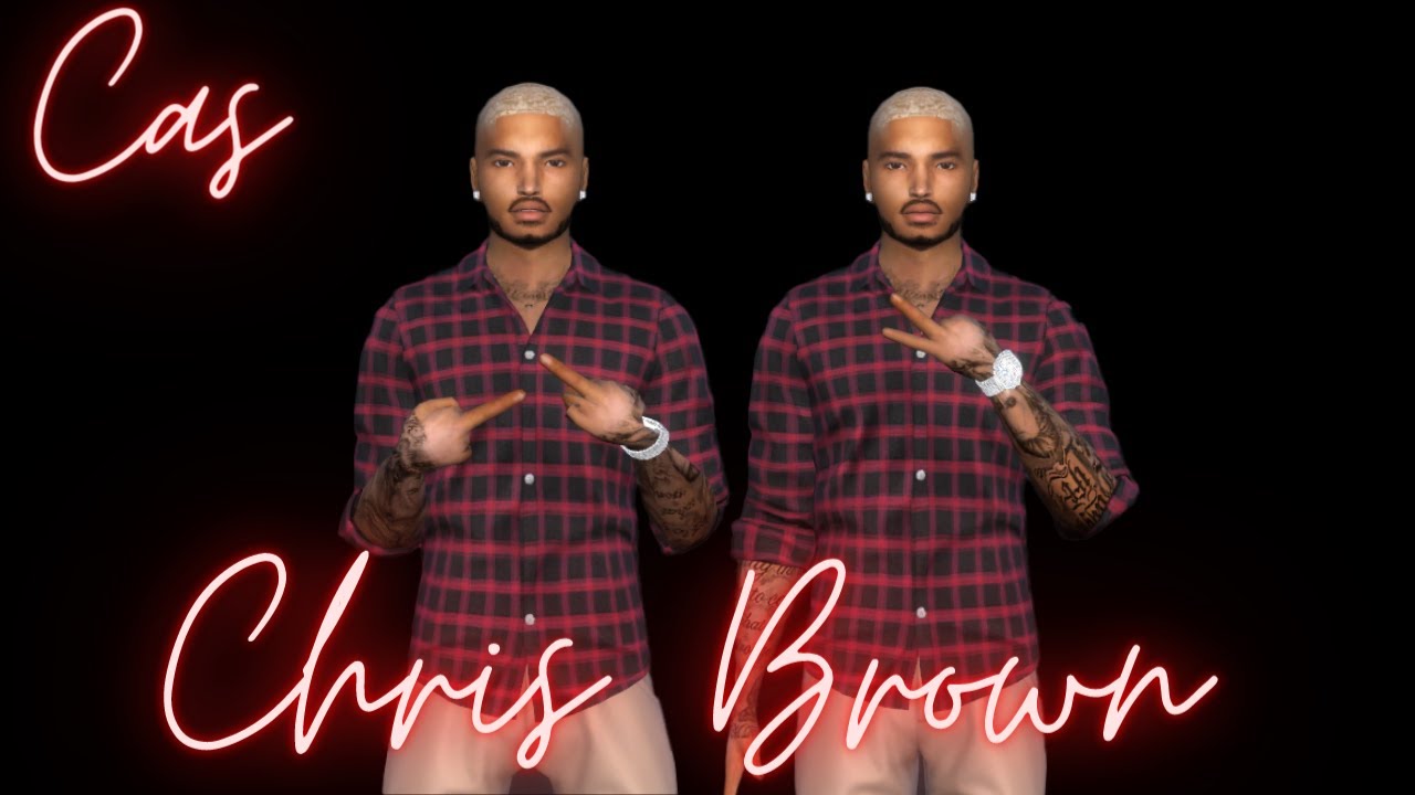THE SIMS 4 CAS I TIRED TO MAKE CHRIS BROWN - YouTube