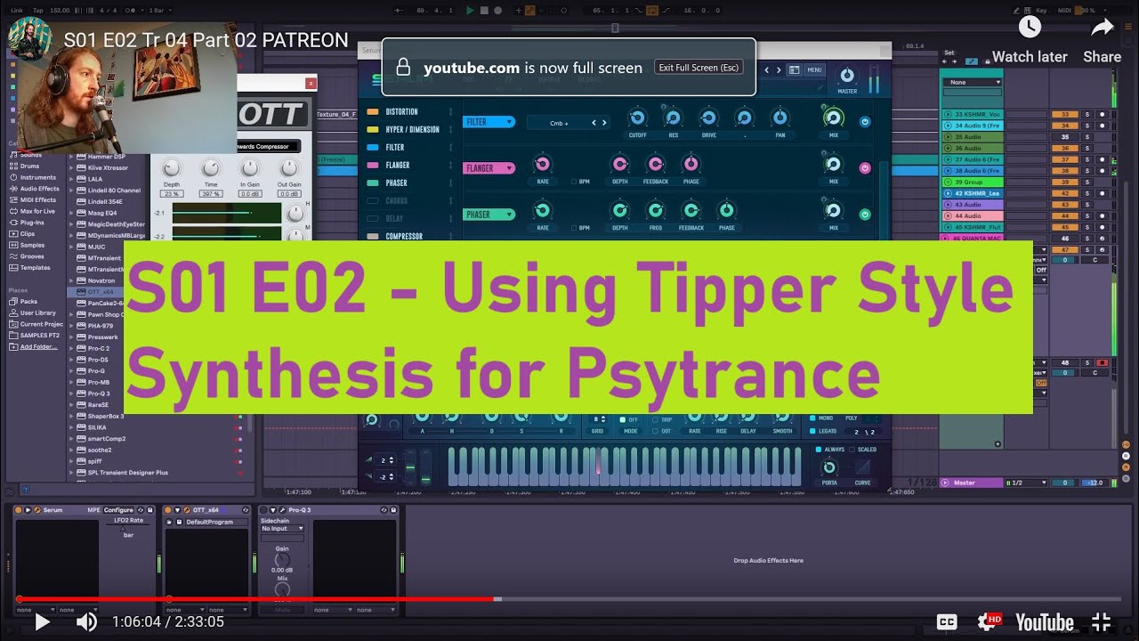S01 E02 - Using Tipper Style Synthesis for Psytrance - YouTube