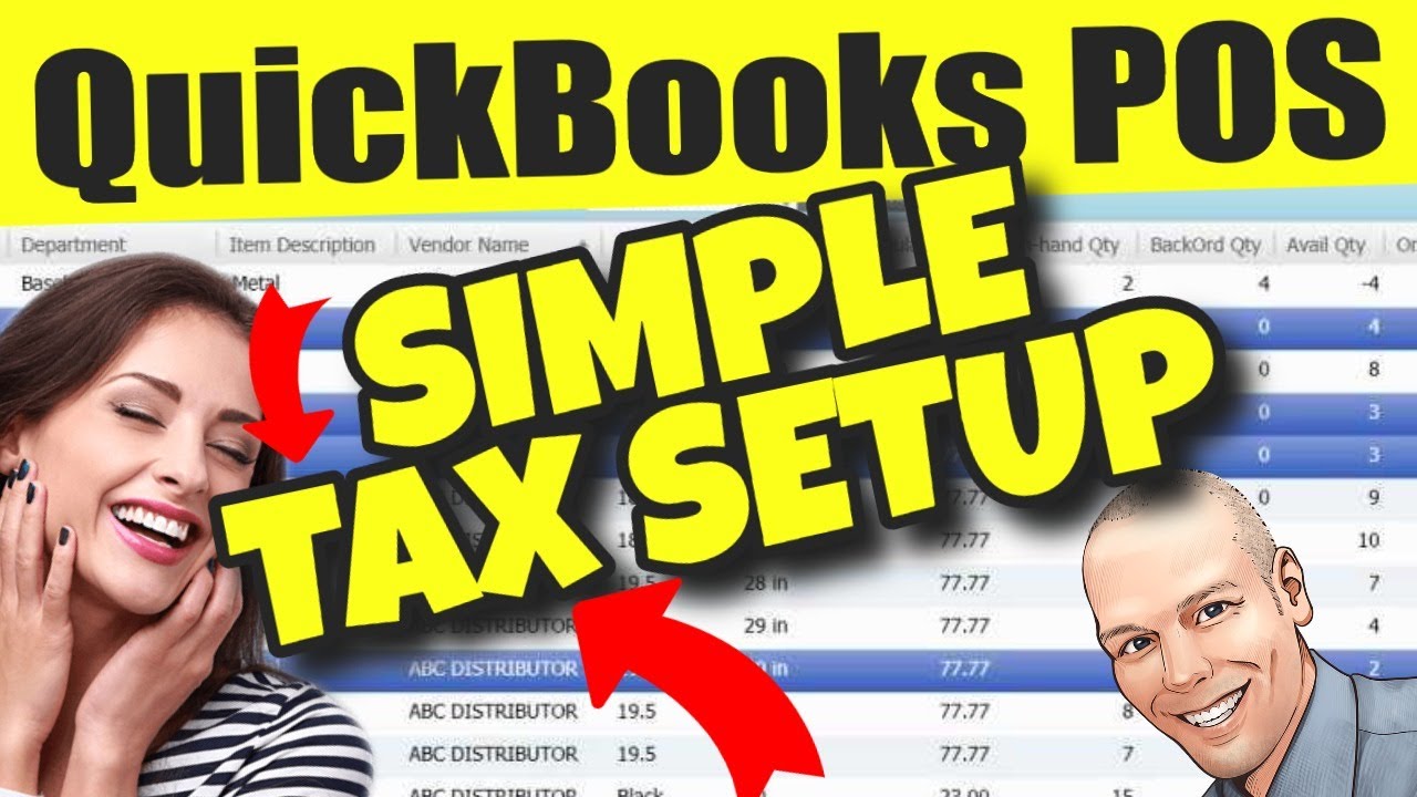 QuickBooks POS Taxes - Simple Sales Tax Setup - YouTube