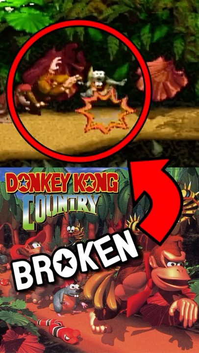 Donkey Kong's Broken Attack in Donkey Kong Country - YouTube