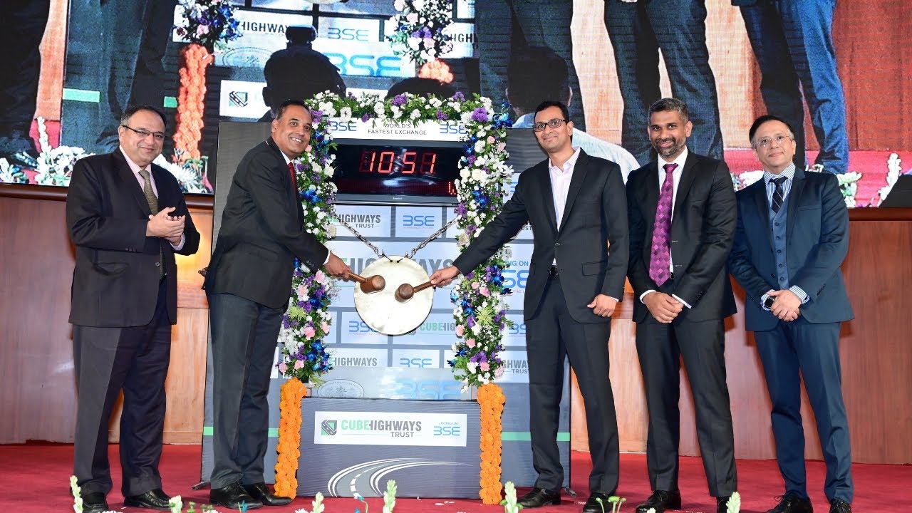 Listing Ceremony of Cube Highways Trust, InvIT at BSE | 26 April 2023 ...