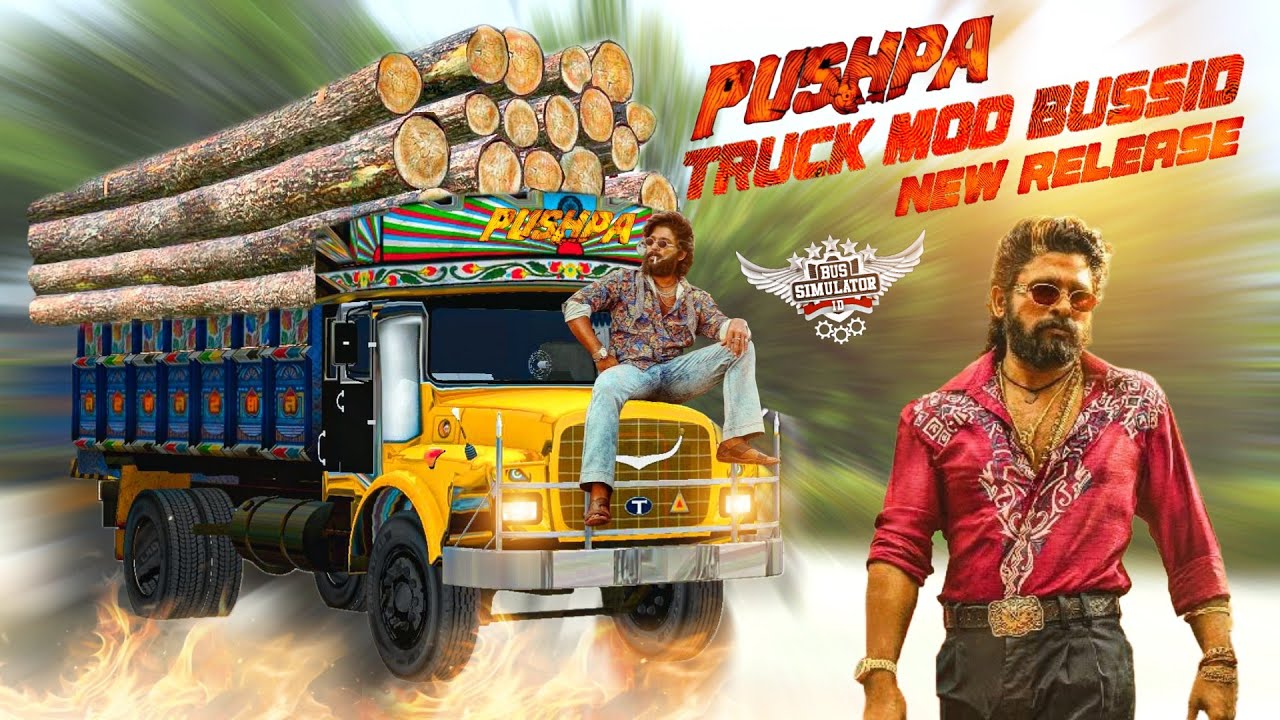 PUSHPA 2🔥⚒️ TRUCK MOD BUSSID NEW RELEASE💥#rsgamingupdates#bussid#gaming ...