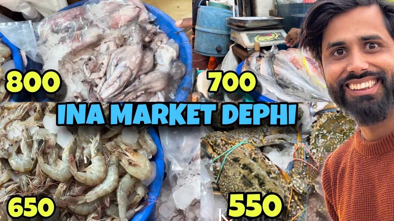 INA Fish Market Delhi 2024 | Best Seafood Market In Delhi INA | Delhi ...