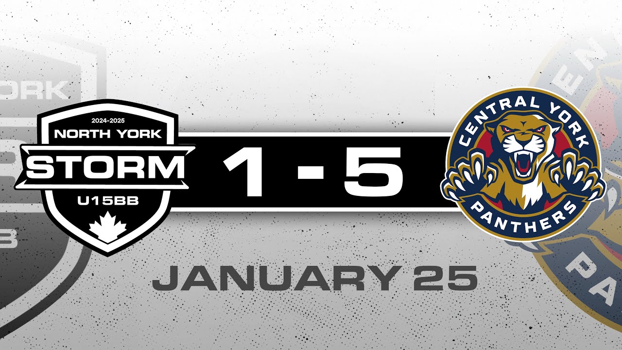 North York Storm @ Central York Panthers | January 25th, 2025 - YouTube