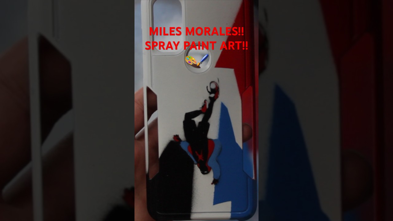 MILES MORALES SPIDERVERSE spray paint art #spoderman #milesmorales # ...