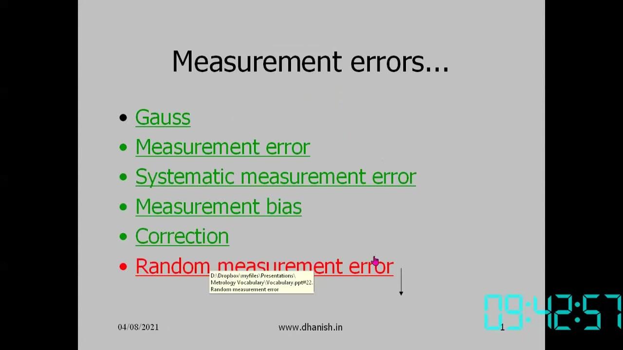 Systematic and Random Errors - YouTube