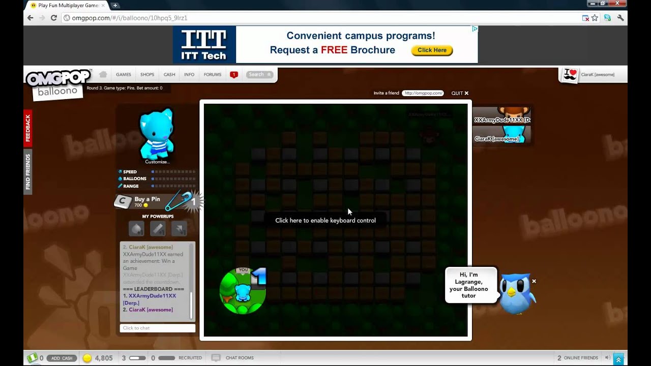 OMGPOP: Balloono Gameplay part.1 - YouTube