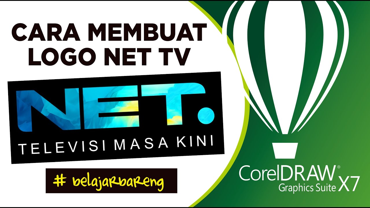 Cara membuat logo NET TV - YouTube