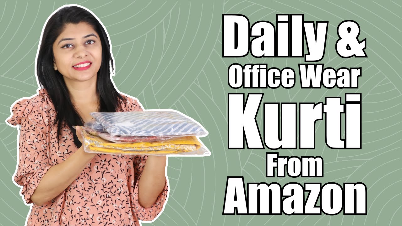 Daily & Office Wear Kurti From Amazon | Cotton Kurti Haul From Amazon ...