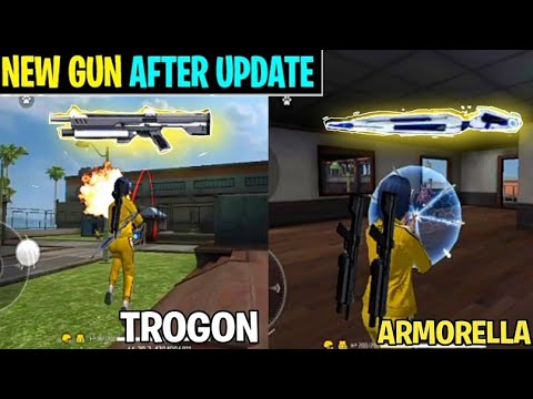 NEW GUN TROGON | SHOTGUN + LAUNCHER 🤯 OB37 UPDATE - GARENA FREE FIRE ...