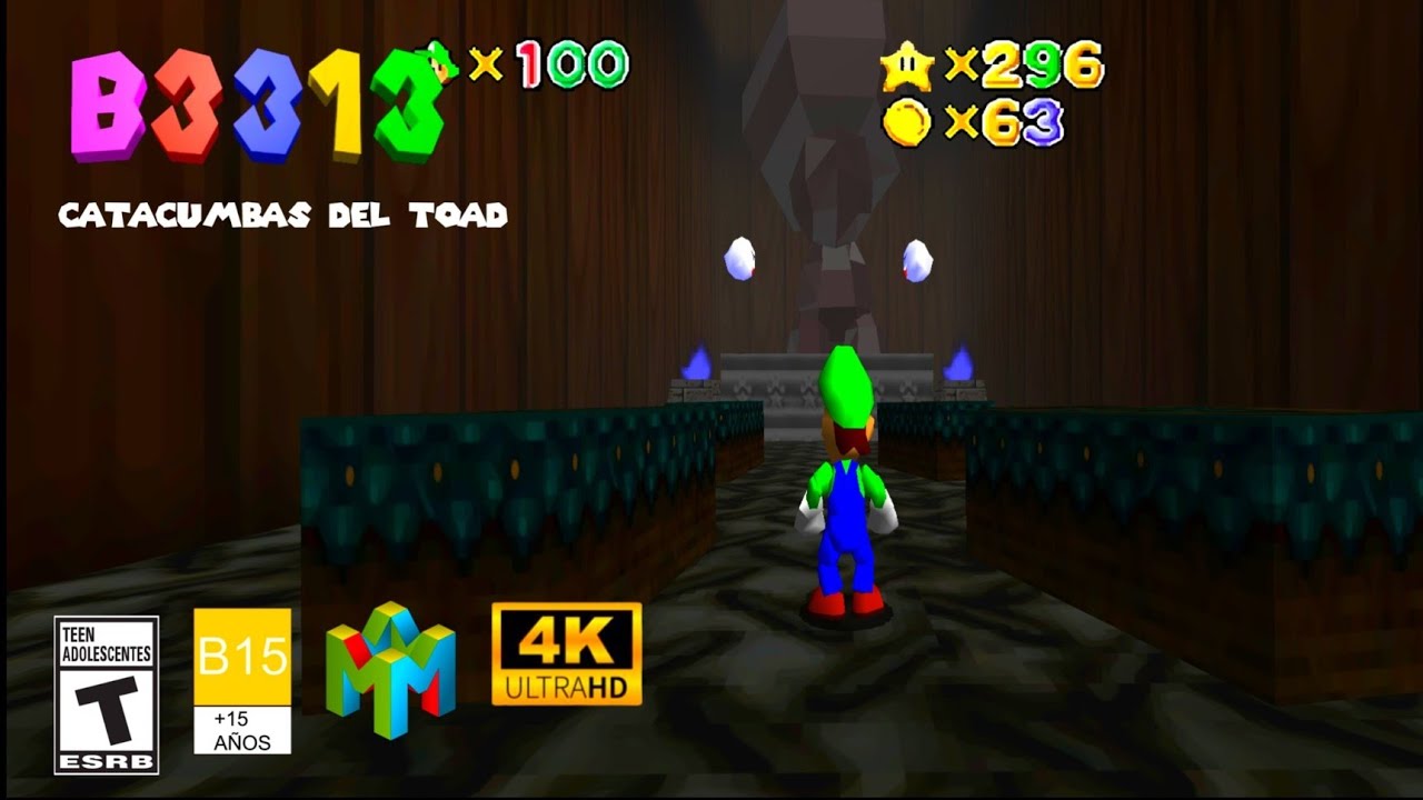 B3313 1.0.2 Catacumbas del Toad (SM64 Rom Hack) (M64plus AE) (4K,60 FPS ...