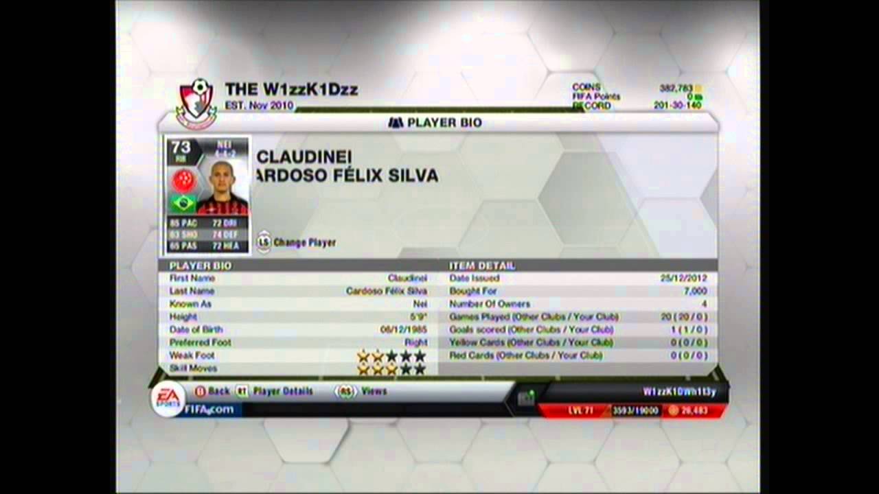 FIFA 13 Ultimate Team Pacey Silver Hybrid Ft. Agbonlahor,Wallyson ...