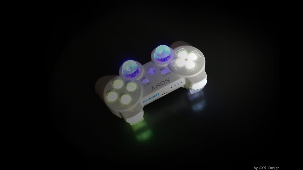 PS3 Custom Controller "white rainbow" by CKS-Design [FULL HD] - YouTube