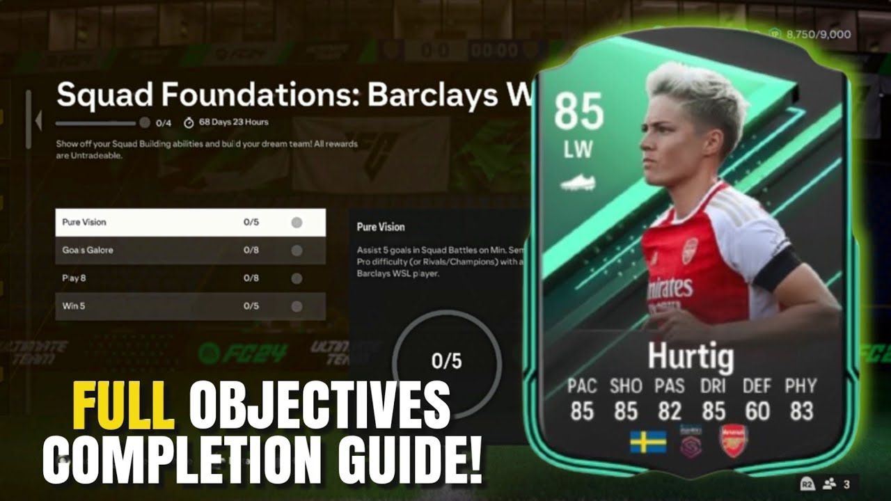 How To Complete SQUAD FOUNDATIONS: BARCLAYS WSL Objectives | FC 24 Ultimate Team! - YouTube