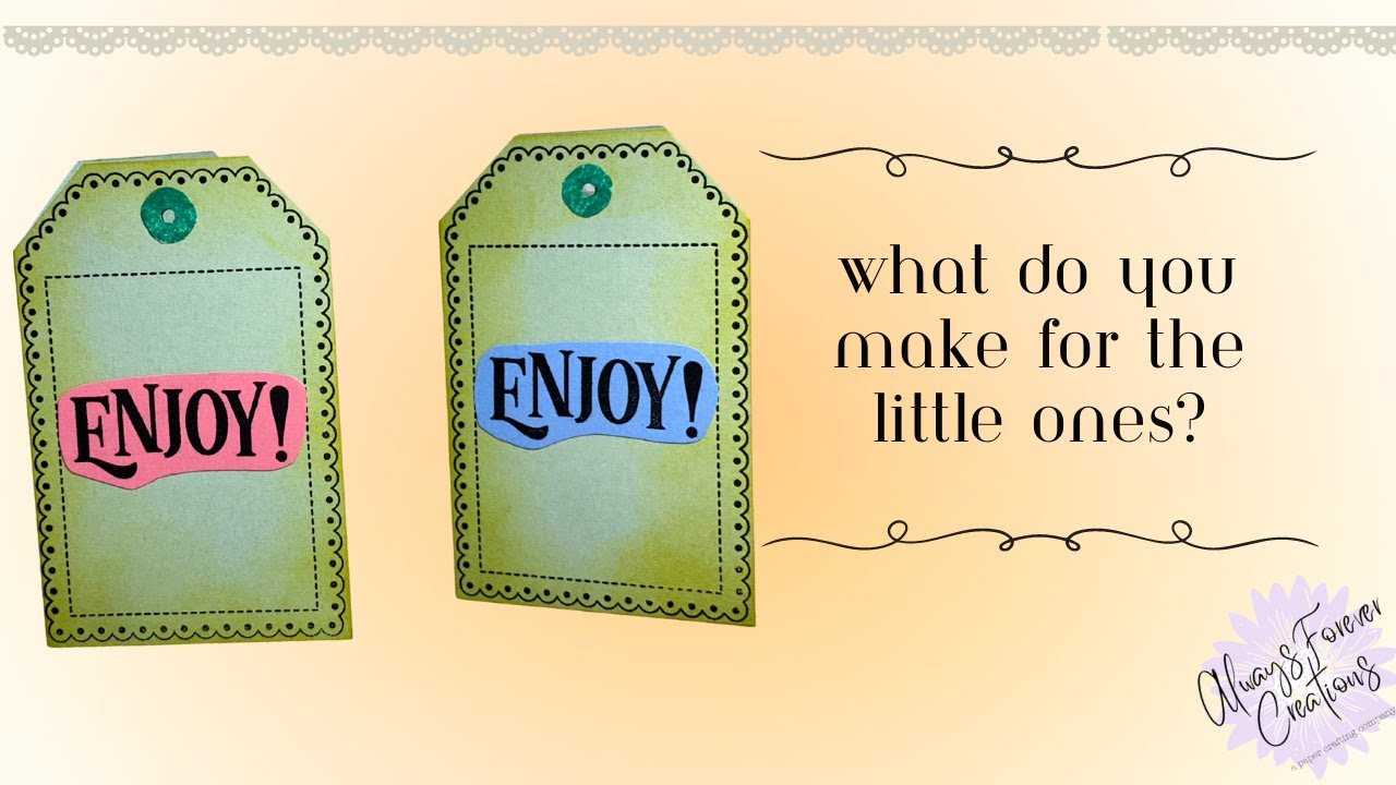 Making Easy Tag Cards - YouTube