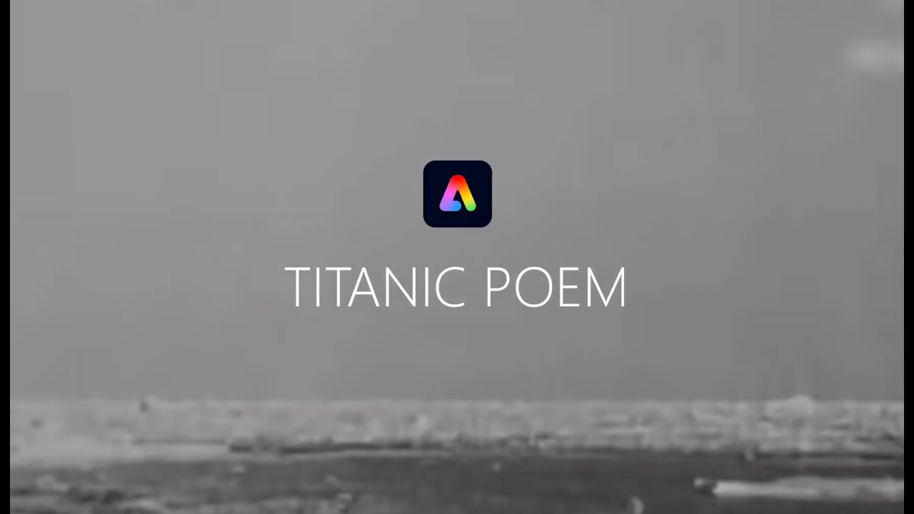 Titanic Poetry - Adobe Express Lesson Plan - YouTube