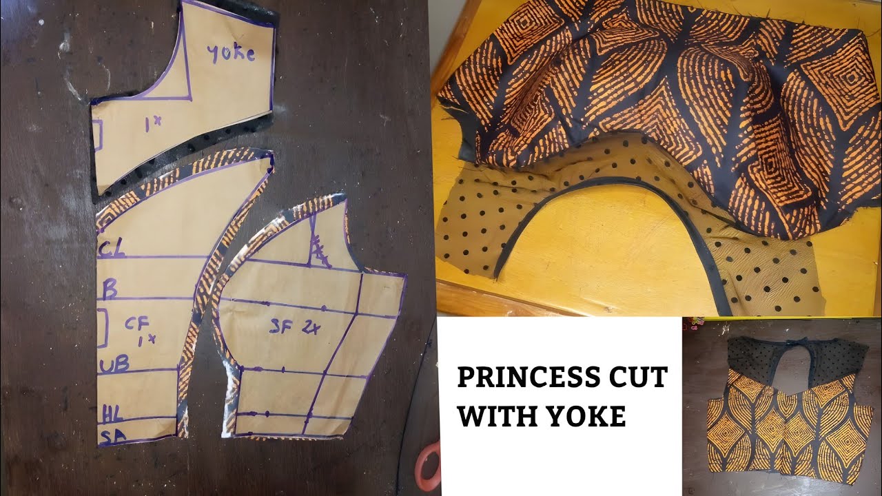 How to Cut and Sew a Princess Dart Bustier with Yoke | Beginners ...