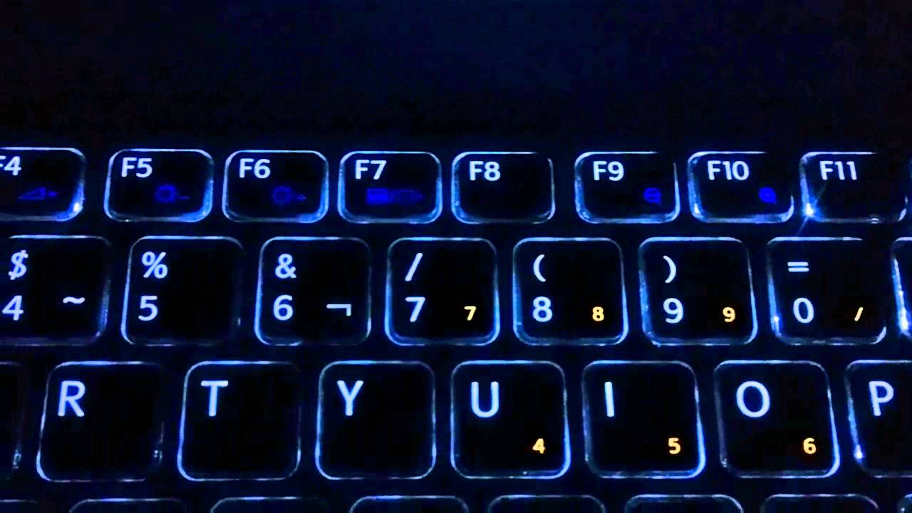 Teclado retroiluminado Sony Vaio - YouTube