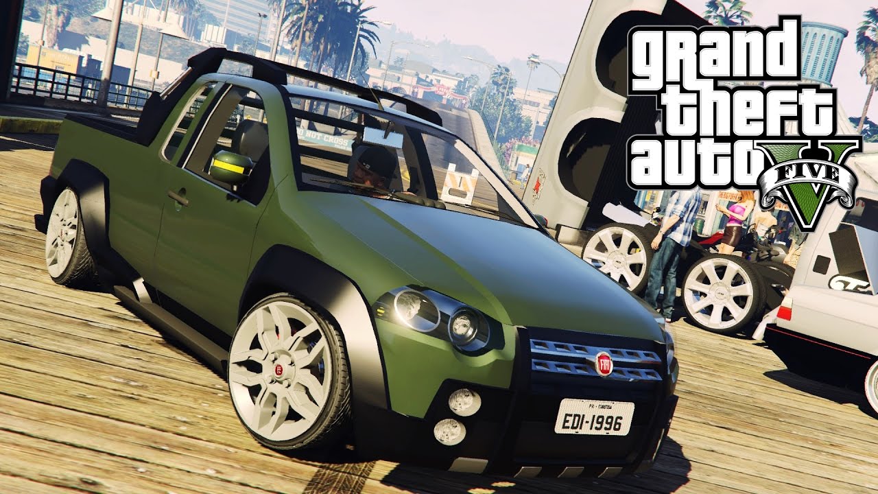 GTA V FIAT STRADA ADVENTURE NA FIXA COM SOM - YouTube