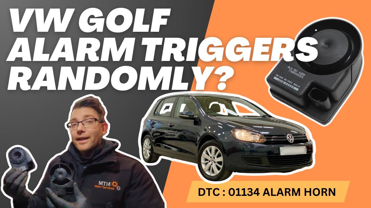 VW Golf Alarm keeps going off, sounder replacement : 01134 - YouTube