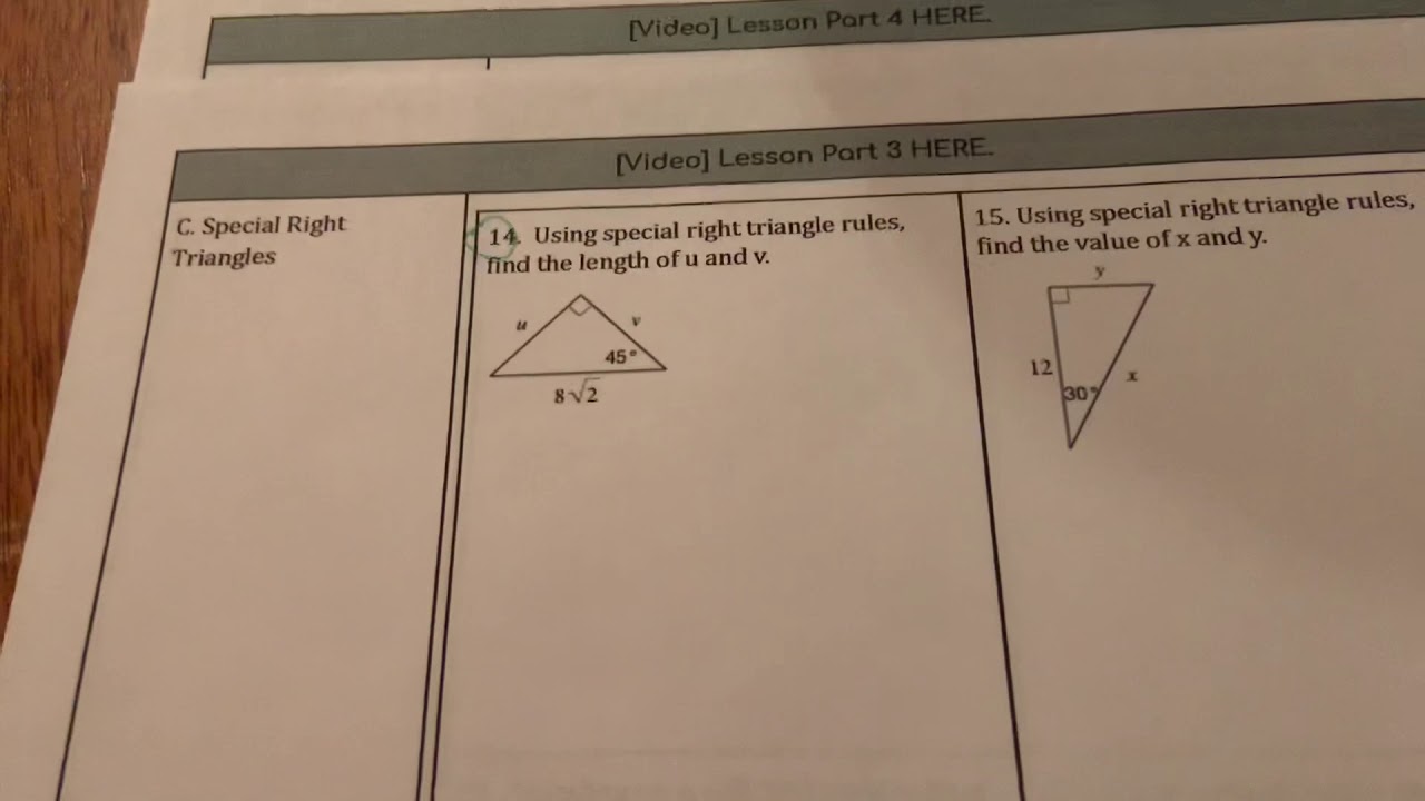 5/27: Right triangle basics_Part 3 - YouTube
