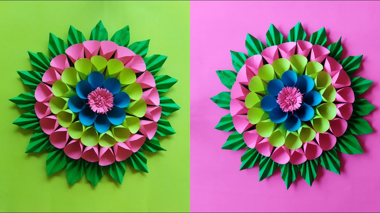 Easy Paper Wall Decoration: Quick DIY Home Decor | Easy Paper Craft ...