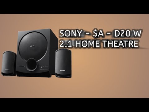 SONY SA D20 -2.1 Home Theatre Sytem - YouTube