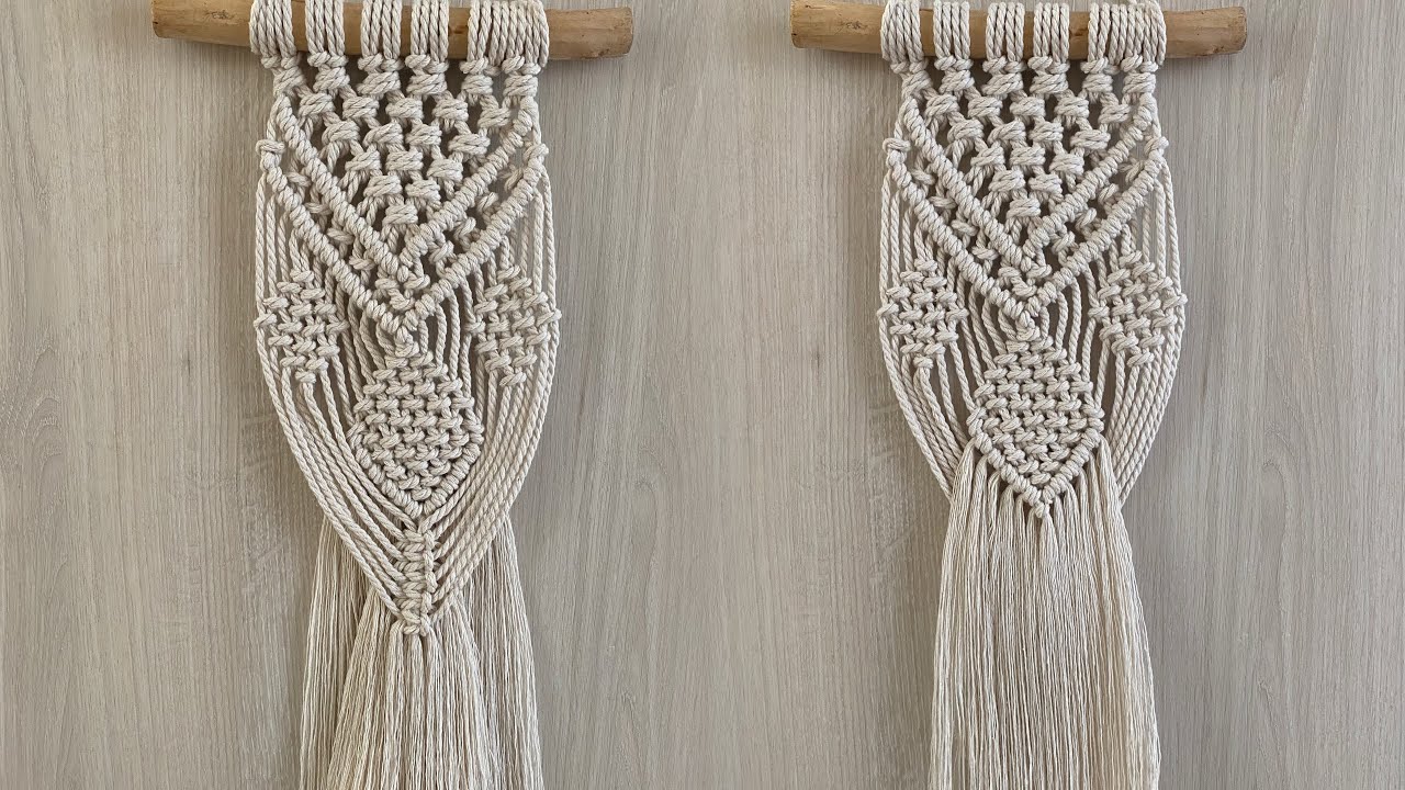 Панно макраме. #tutorialmacrame #macrame - YouTube