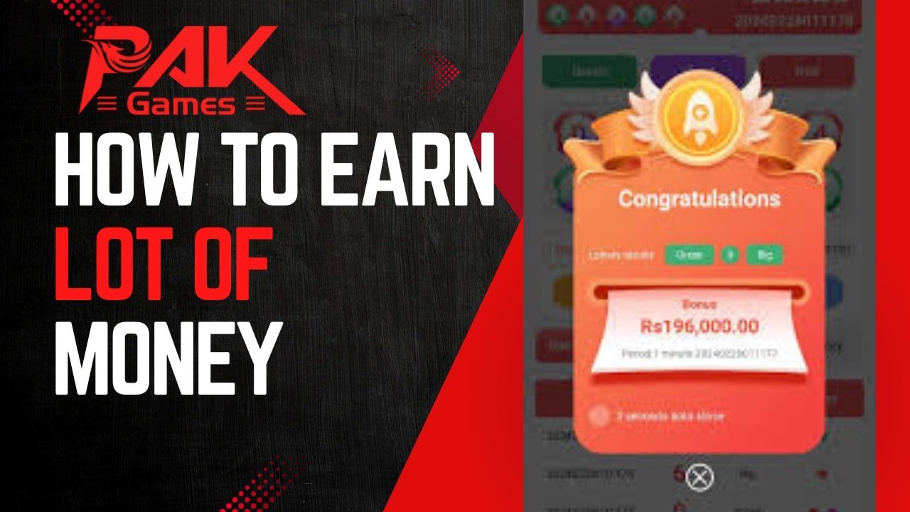 HOW TO EARN MONEY FROM PAKGAME]5000 DAILY]LIVE - YouTube