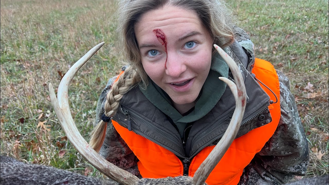 Inches From Disaster: Deer Hunt Ends with Bloody Surprise! - YouTube