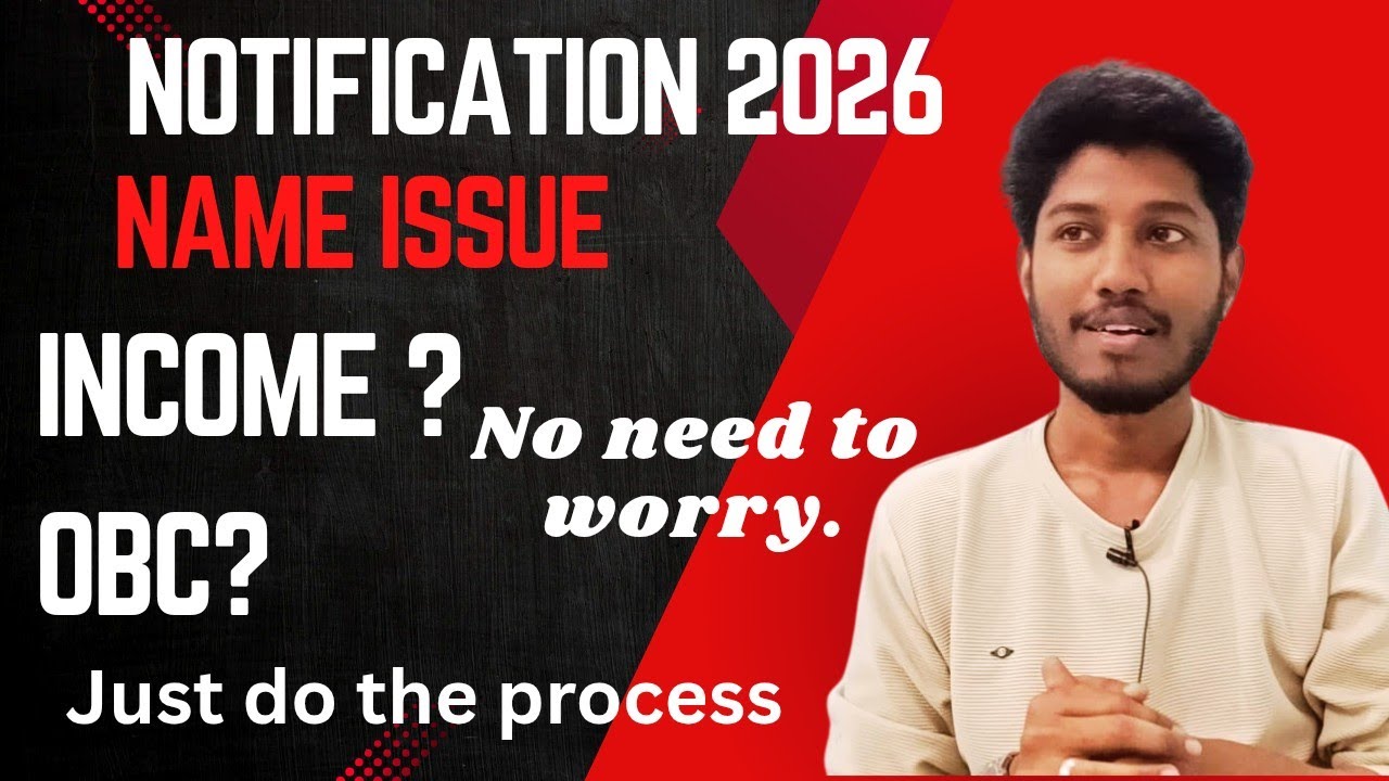 UPSC notification 2026 | No panic about certificates | Sathish ...