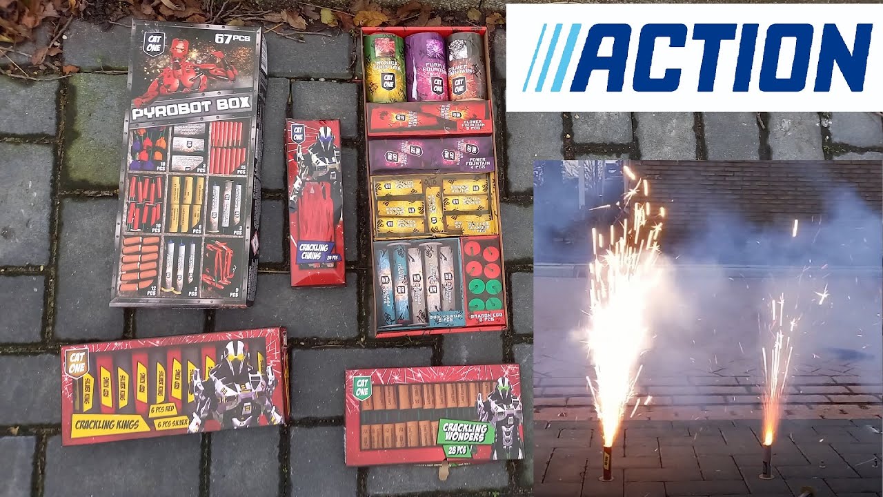 Super Vuurwerk van de Action Afsteken 2023!! - YouTube