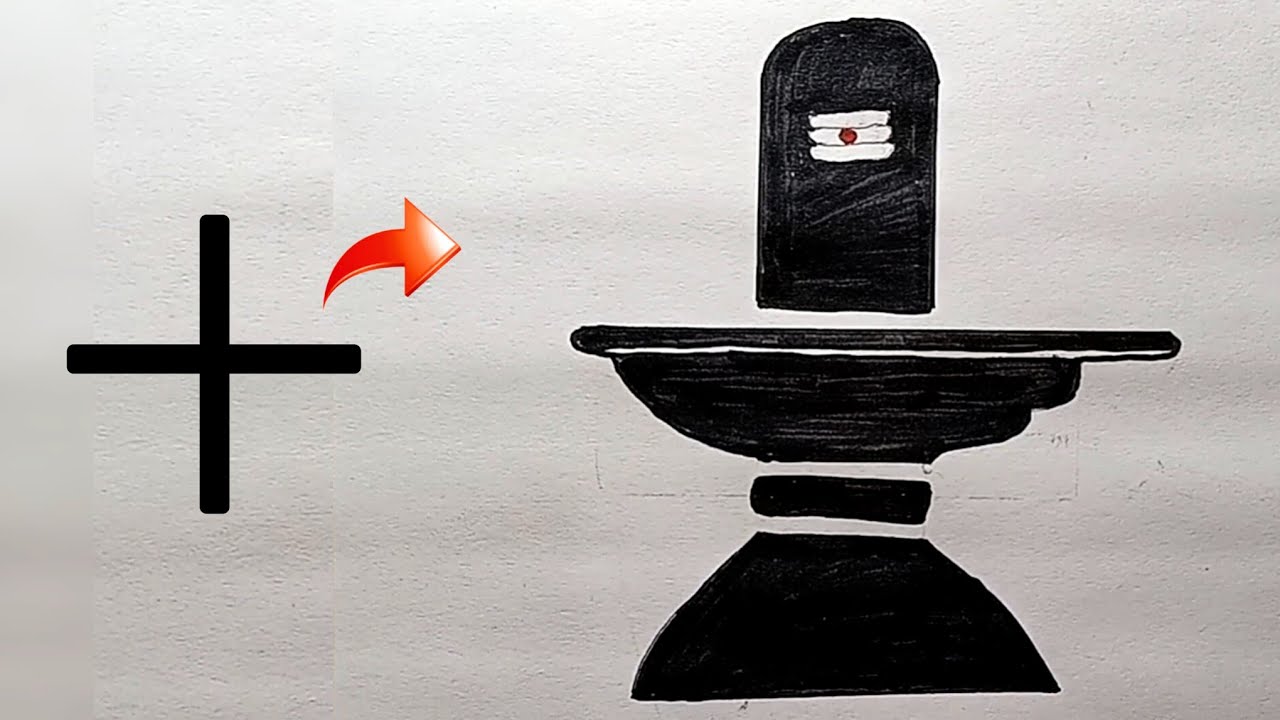 How to Draw Shiv Lingam Easy | Shivling Drawing | Shivling Drawing Easy ...
