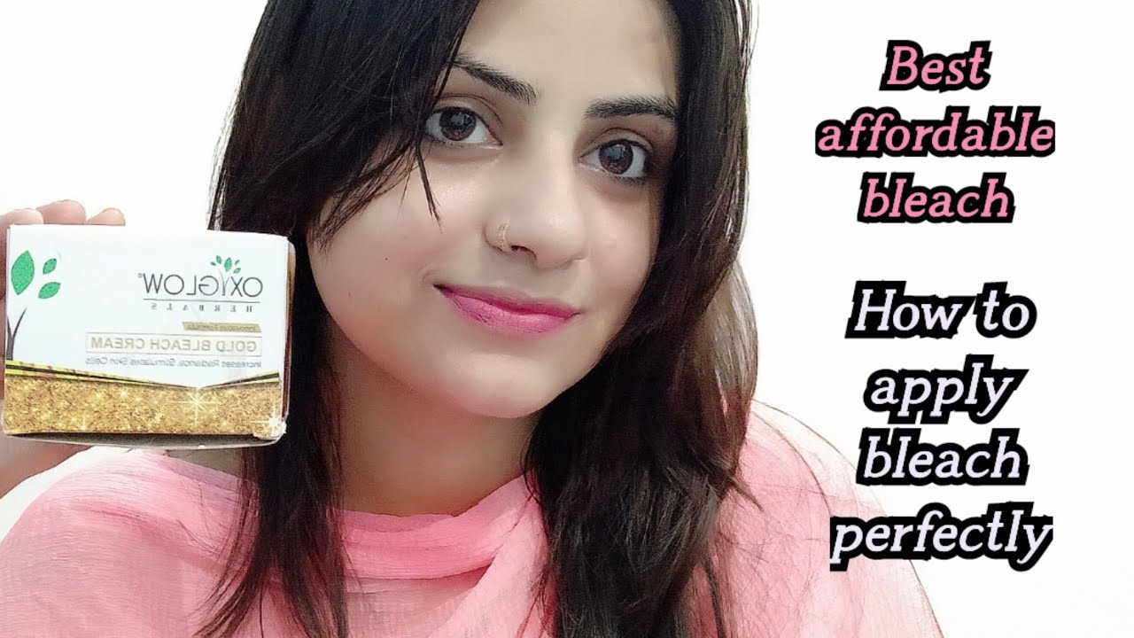 Best affordable bleach//Oxy glow gold bleach//how to use bleach ...